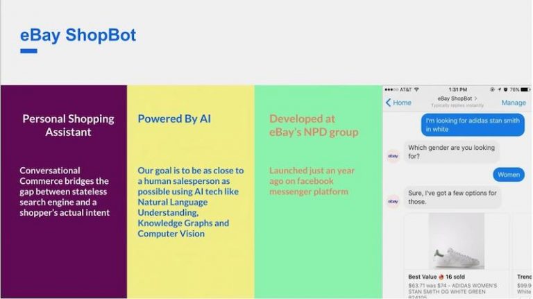 The eBay App for Google Assistant: Graph-Powered Conversational Commerce