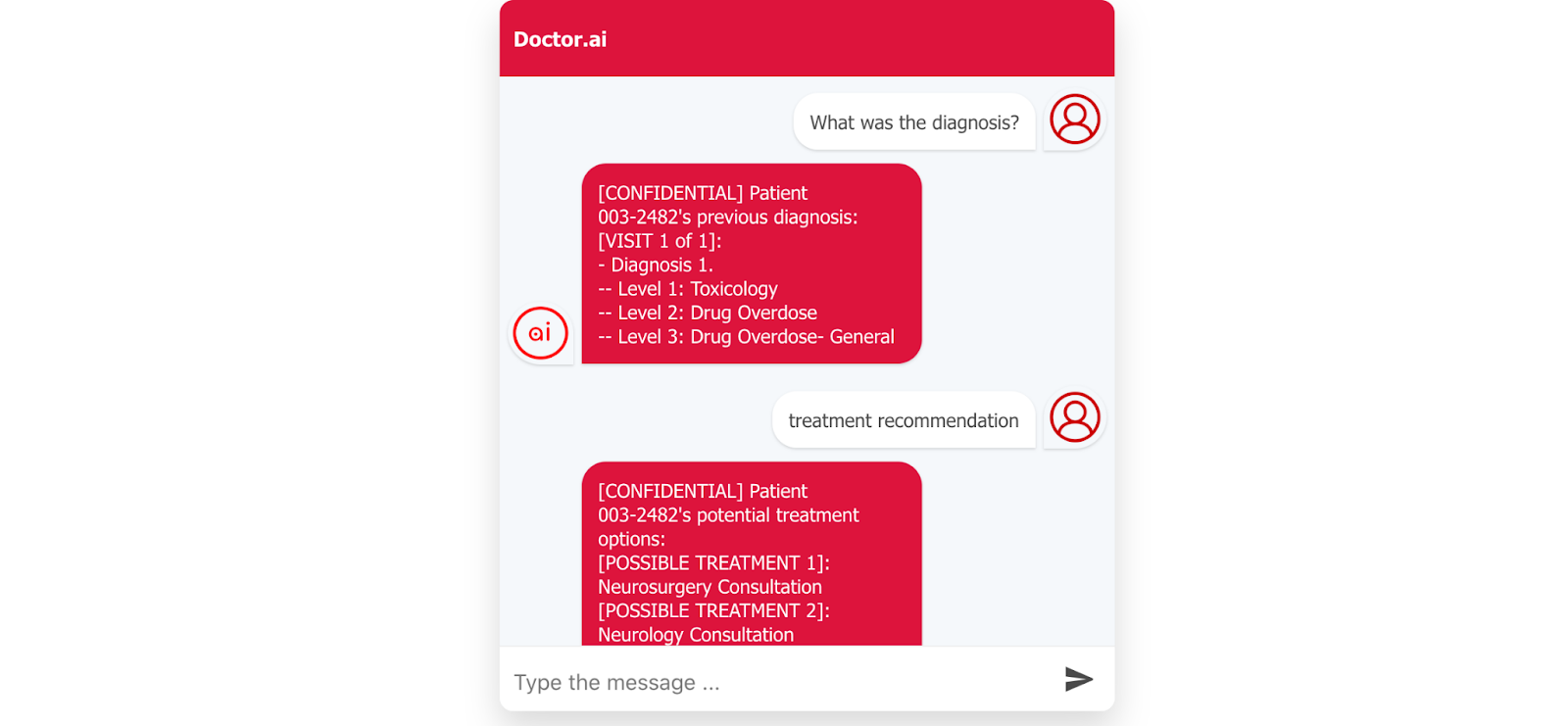 Doctor.ai, a voice chatbot for healthcare, powered by Neo4j and AWS