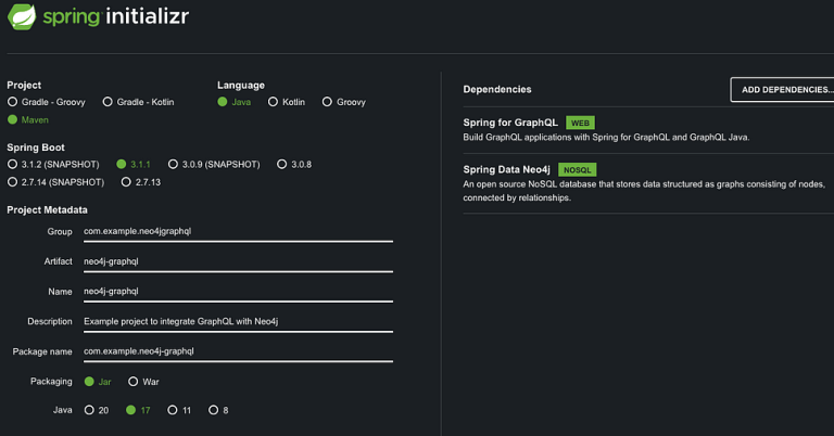 Using Spring For Graphql With Spring Data Neo4j