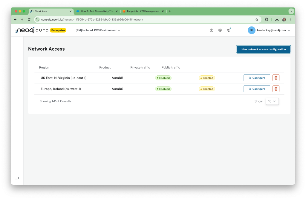 How to Configure AuraDB with AWS PrivateLink