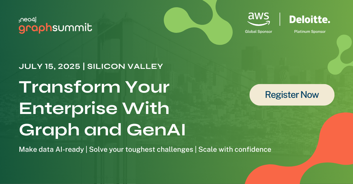 GraphSummit Silicon Valley - Connect with Neo4j in a City Near You